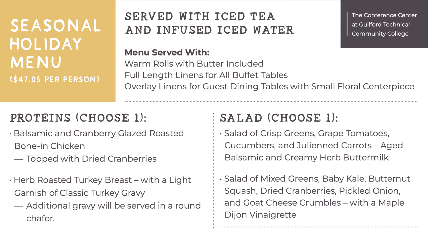 Catering Highlight: Holiday Menus Available This Year!